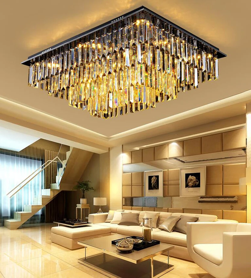 Modern Contemporary Vertical Bar Shape Rain Drop Suspension Lamp ...