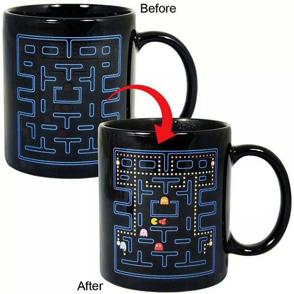 1 Piece 300ml Pacman Stype Ceramic Mug Pac Man Hot Water Coffee Tea ...