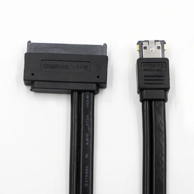KuWFi eSATA USB 5V 12V Combo to 22 Pin SATA 2.5" HDD Hard Disk Cable ...