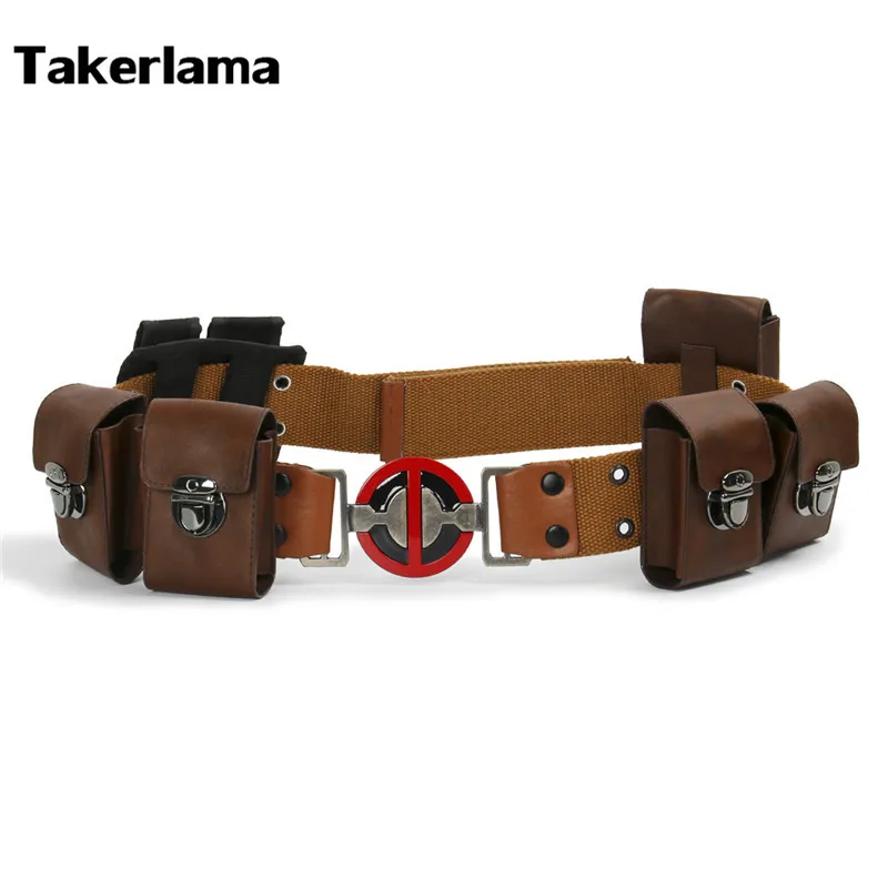 Takerlama Deadpool Belt Full Set Buckle Pouches Costume Ryan Reynolds ...