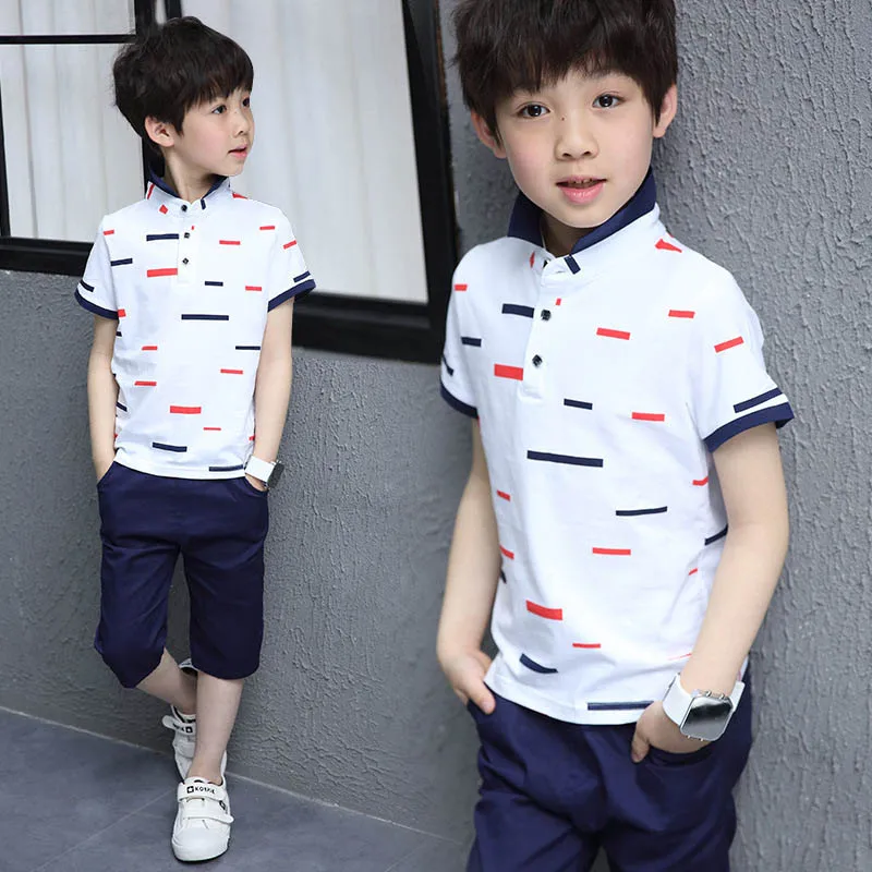 Summer Boy Cartoon Suit Fashion Children 2 Piece Set Boys Clothing Sets ...