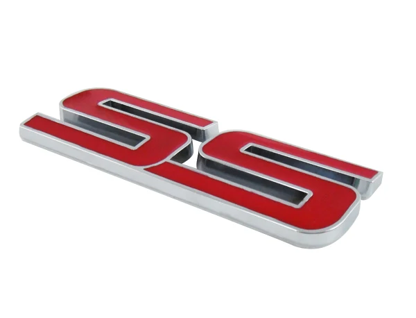 chrome Red SS for Monte Carlo Malibu Trailblazer Impala Emblem Badge ...