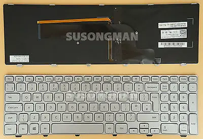 NEW-for-Dell-Inspiron-15-7000-Series-7537-Keyboard-Backlit-With-Frame ...
