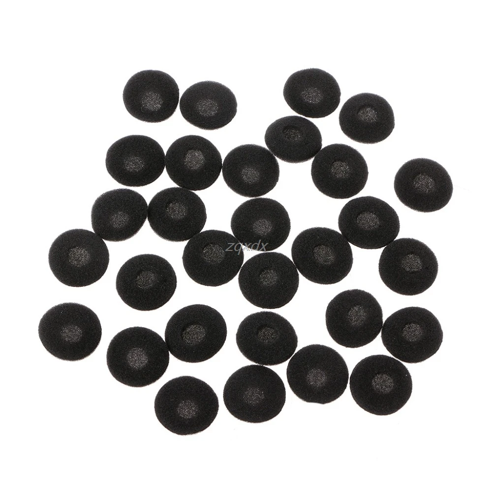 30Pcs 15mm Soft Foam Sponge Earphone Headphone Earbud Ear Pad Covers ...