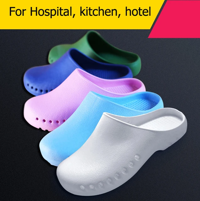 Women Slippers Surgical Shoes Operating Room Slippers Laboratory EVA ...