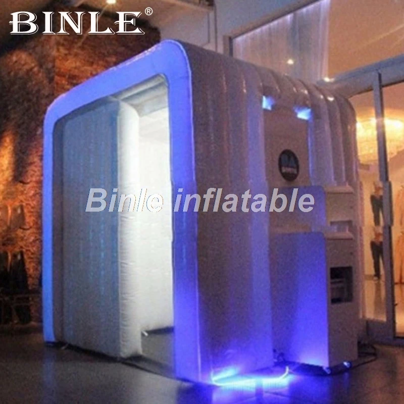 2.4m Outdoor Decorated Wedding Inflatable Photo Booth Backdrop With Led ...