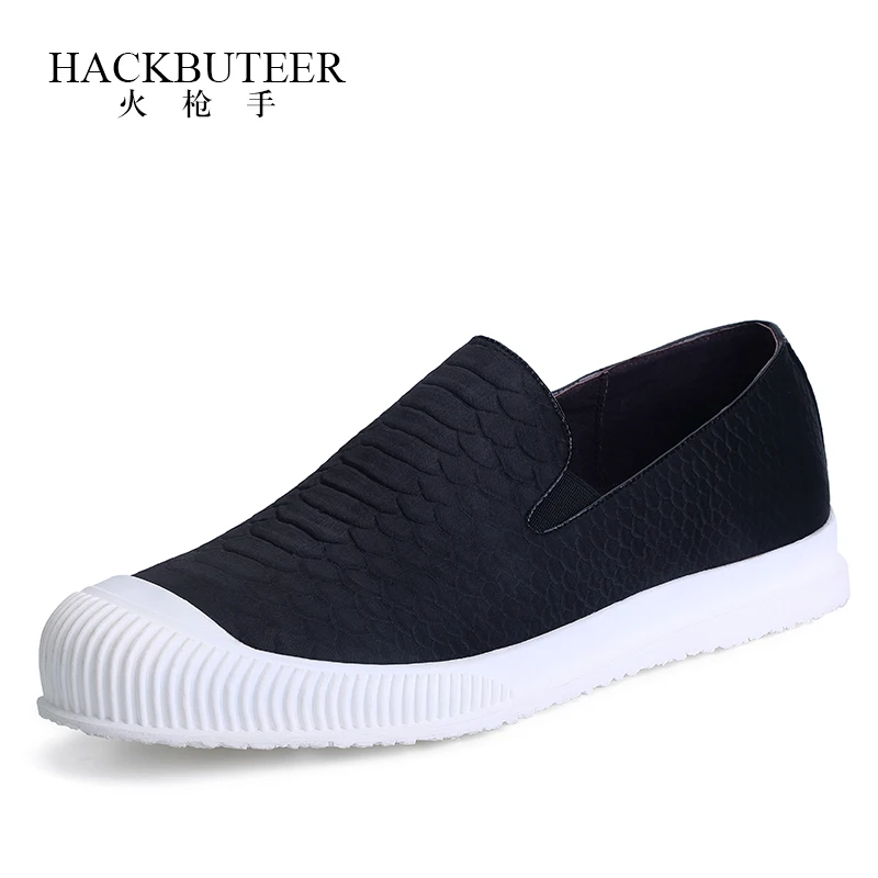 HACKBUTEER Musketeers New Spring Summer Flat With Men's Snake Casual ...