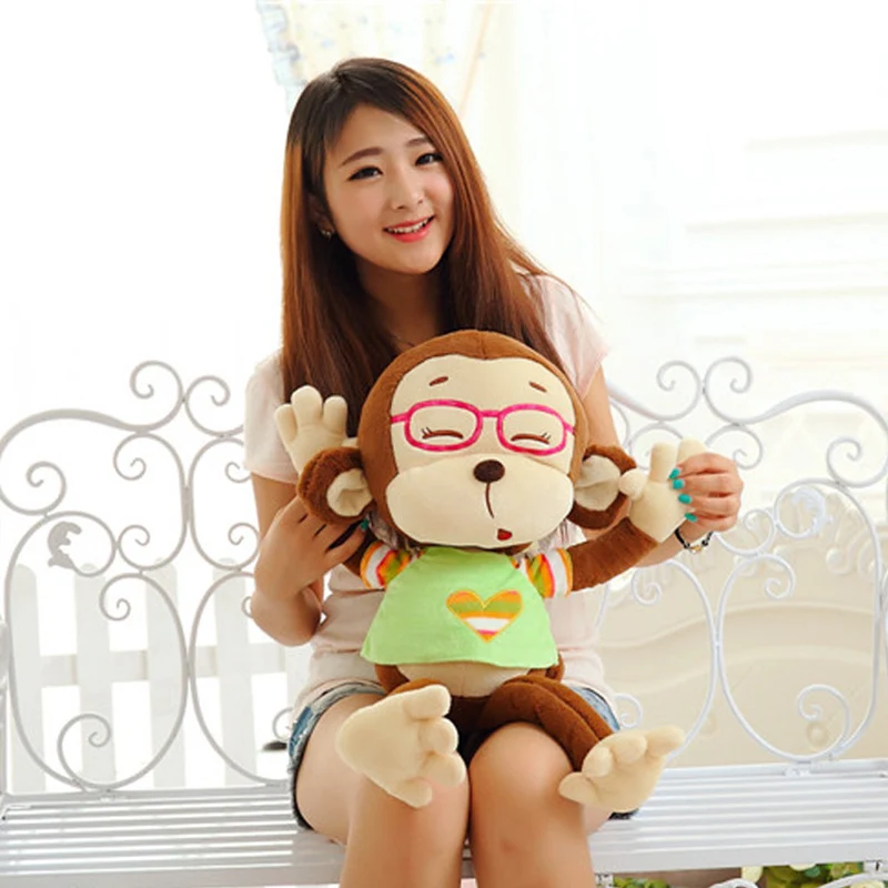 1 Piece New Arrival Cute Colorful Soft Monkey Plush Toy Appease Doll ...