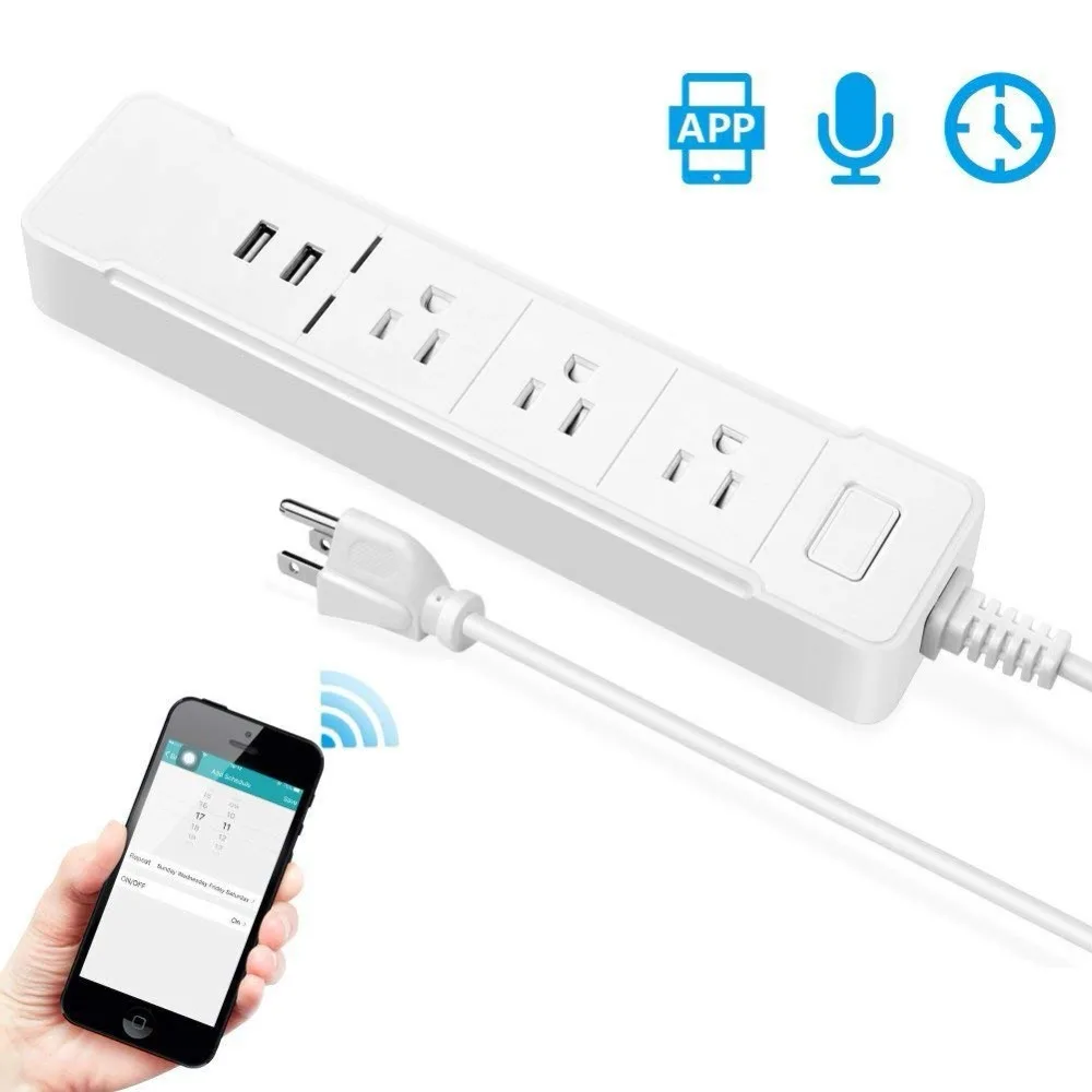 Smart Wall Outlet,Wifi Smart Plug,2 Sockets be Controlled Individually ... Smart Wall Outlet,Wifi Smart Plug,2 Sockets be Controlled Individually ...