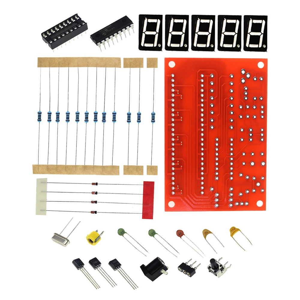 1Hz 50MHz Crystal Oscillator Frequency Counter Meter Digital LED Tester ...