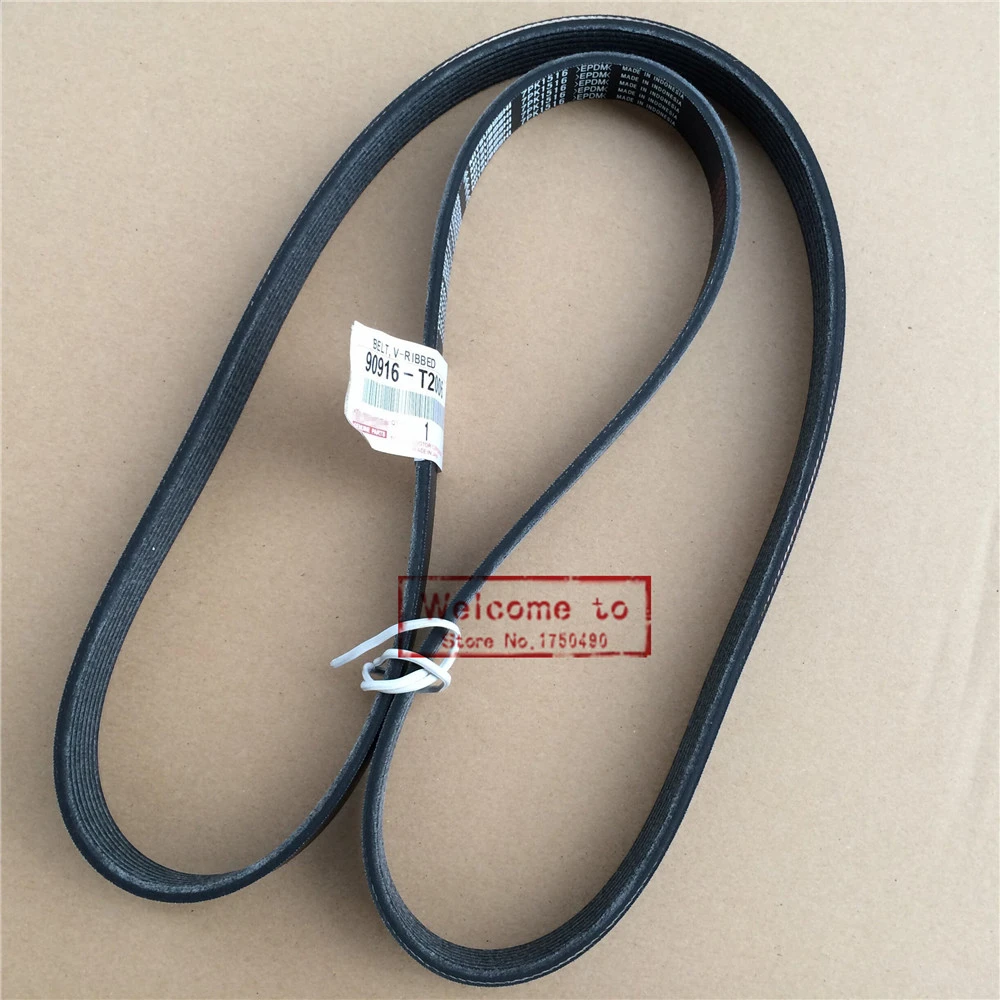 Original V(for Fan & Alternator) Belt 90916-t2006 7pk1516 For Toyota ...