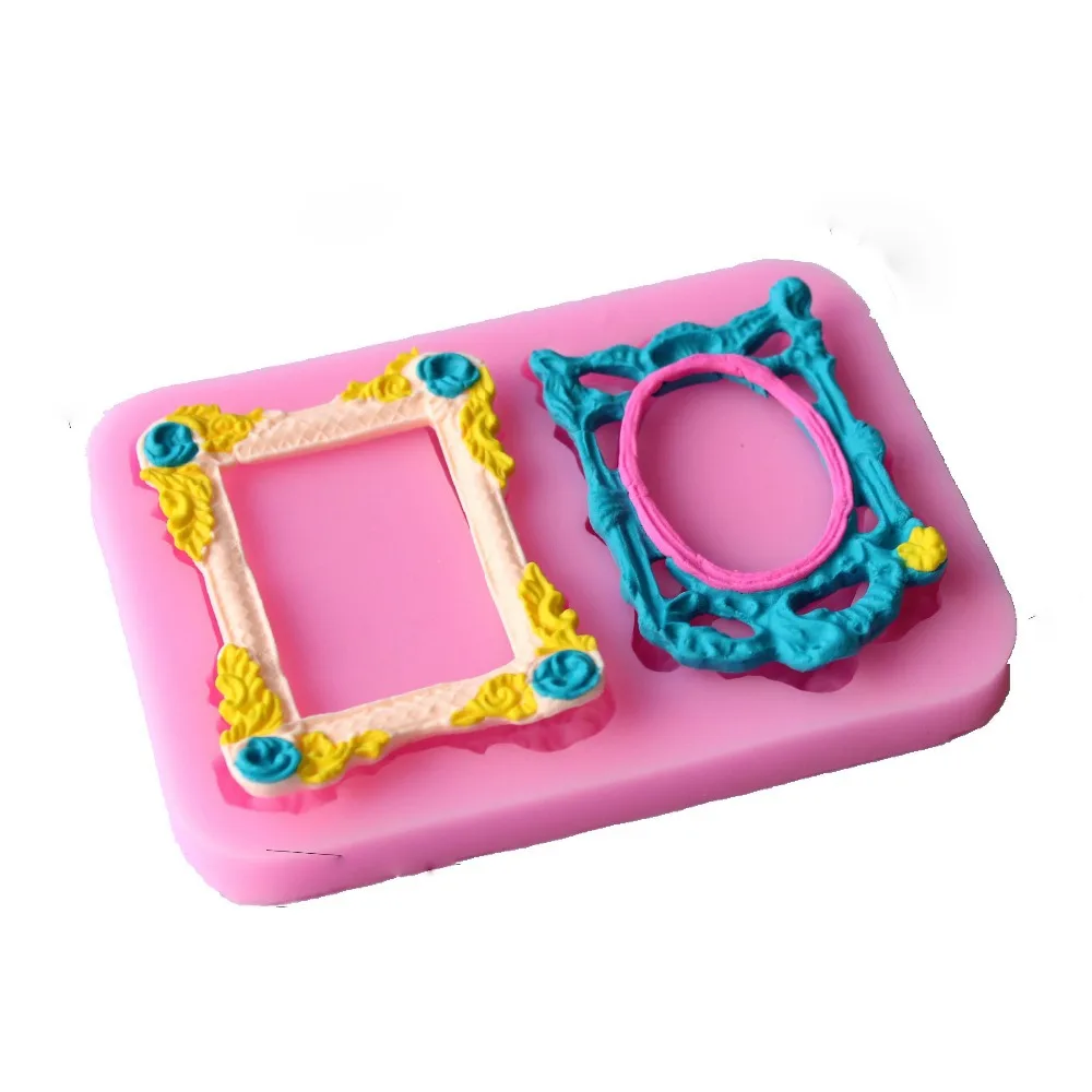Food grade Silicone Mold Flower Ring Frame Fondant Cake Decorating ...