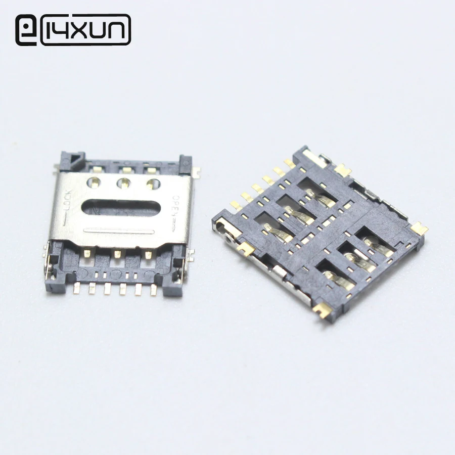 1pcs Nano SIM 6Pin jack Mini Card Push Plug Type Gold Plated 2*3Pin ...