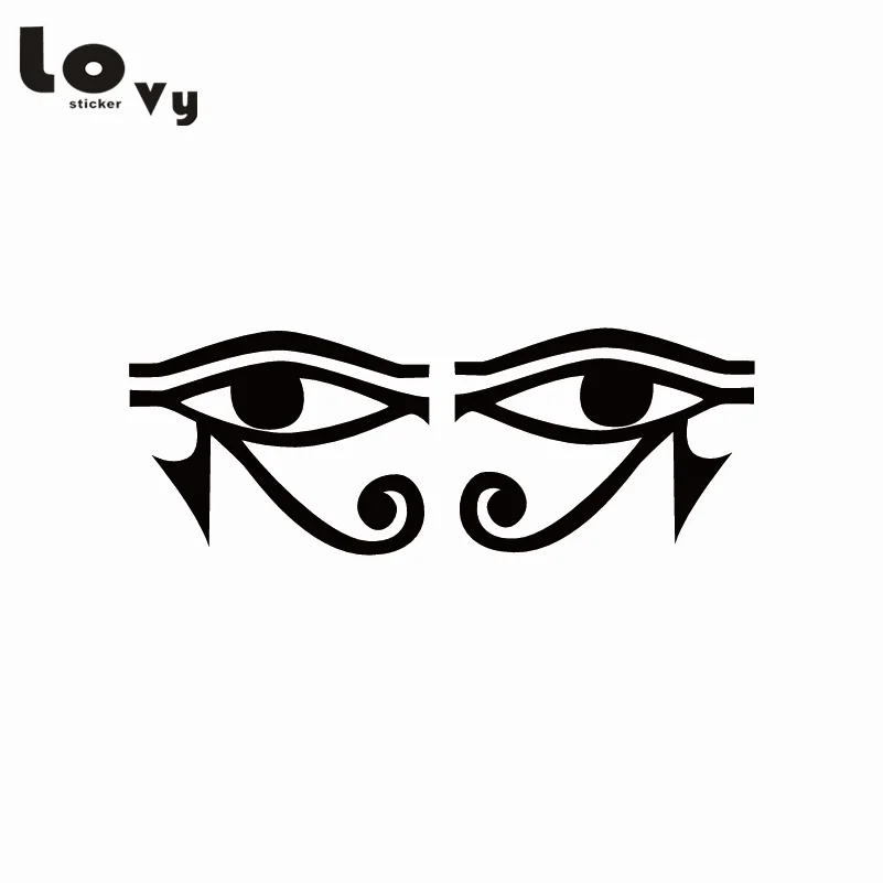 Creative Eye Of Ra Horus Egyptian God Vinyl Car Sticker Rearview Mirror