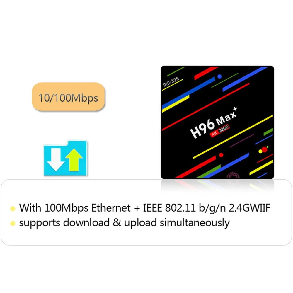 H96 max plus smart android tv box 4+32G TV BOX for Android 8.1 TF cards ...