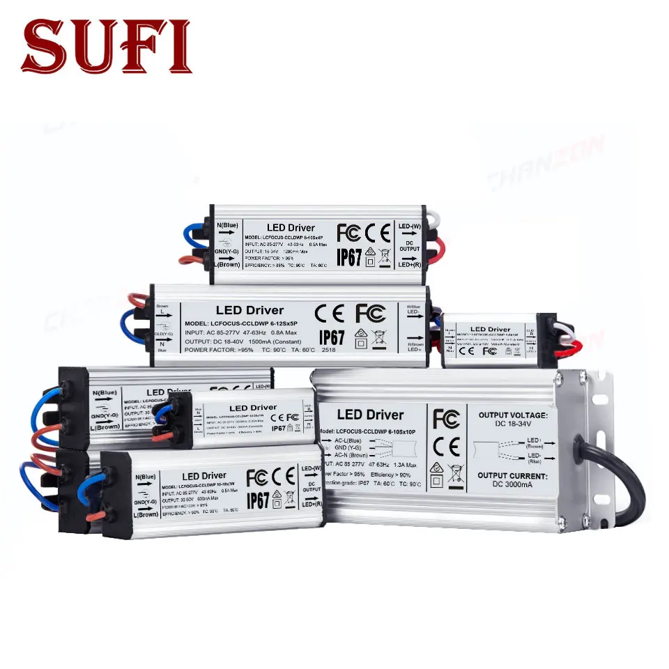 1W 3W 5W 10W 20W 30W 36W 50W 100W LED Driver Waterproof Lighting ...