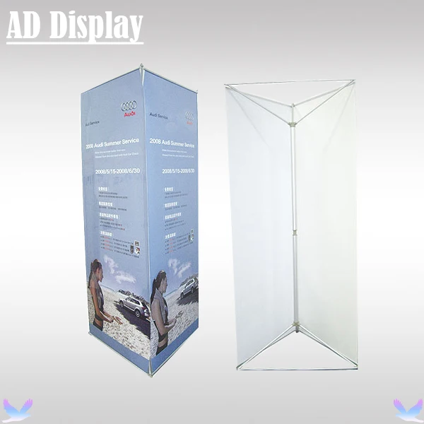 Wholesale 5pcs High Quality Aluminum Three Side Triangular Banner Stand ...