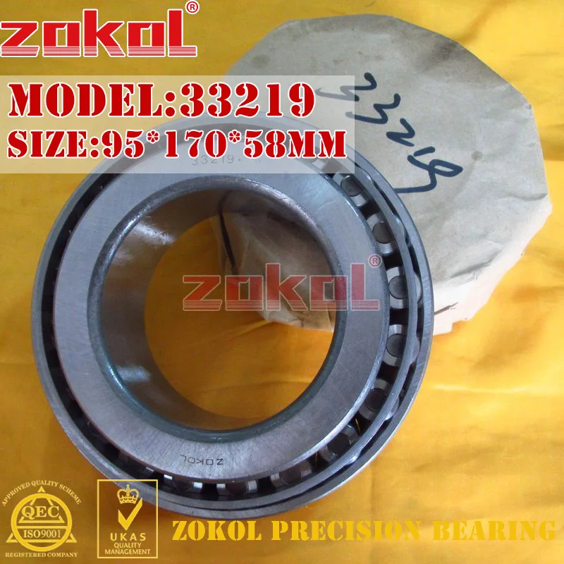 Zokol 33219 3007219e rolamento de rolos cônicos 95*170*58mm|bearing ...