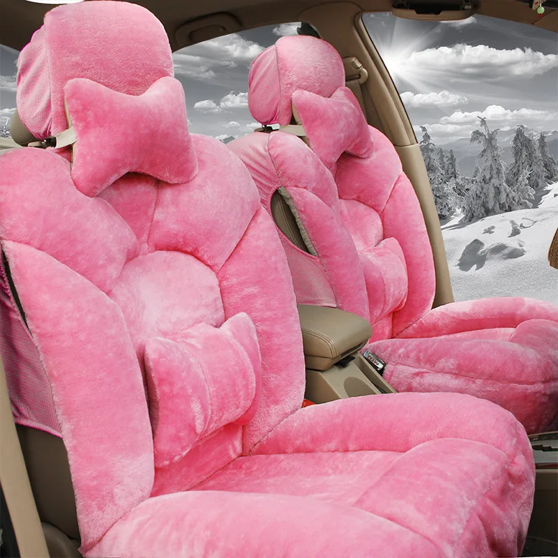 5 Seats Car Cushion 2018 Autumn Winter Plush Warm Vehicle Products Car