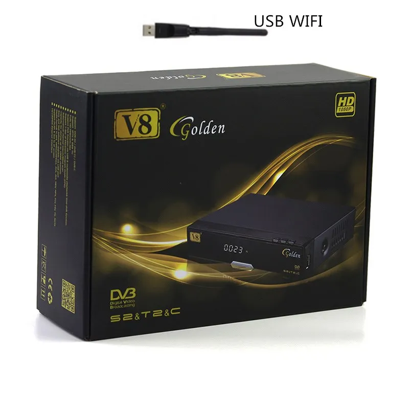 HD Satellite Receiver Openbox v8 Golden DVB S2 + T2 +C include all ...