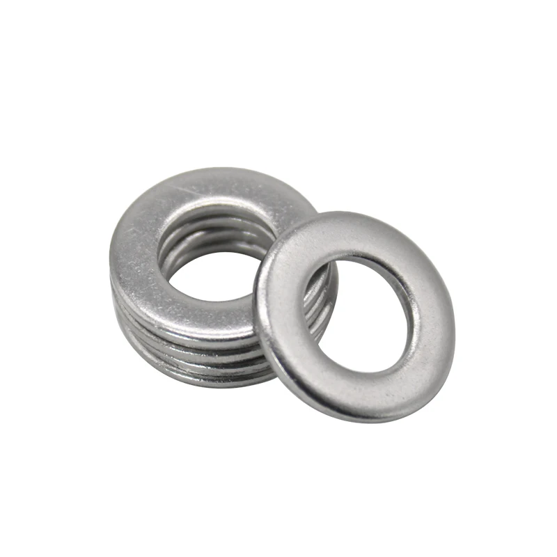 50 pcs 304 Stainless steel flat gasket thin metal washer Screw nut ...