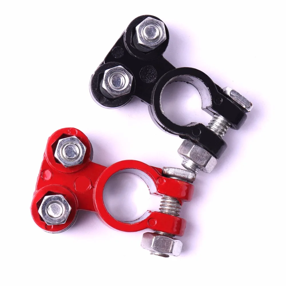 2PCS Auto Car Vehicle Replacement Battery Terminal Clamp Clips Alloy ...