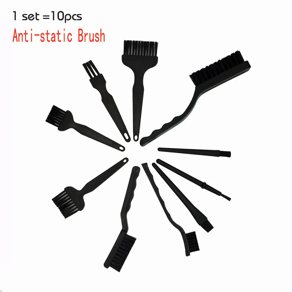 High quality 10pcs/set BGA rework Anti static Brush PCB Cleaning Tool ...
