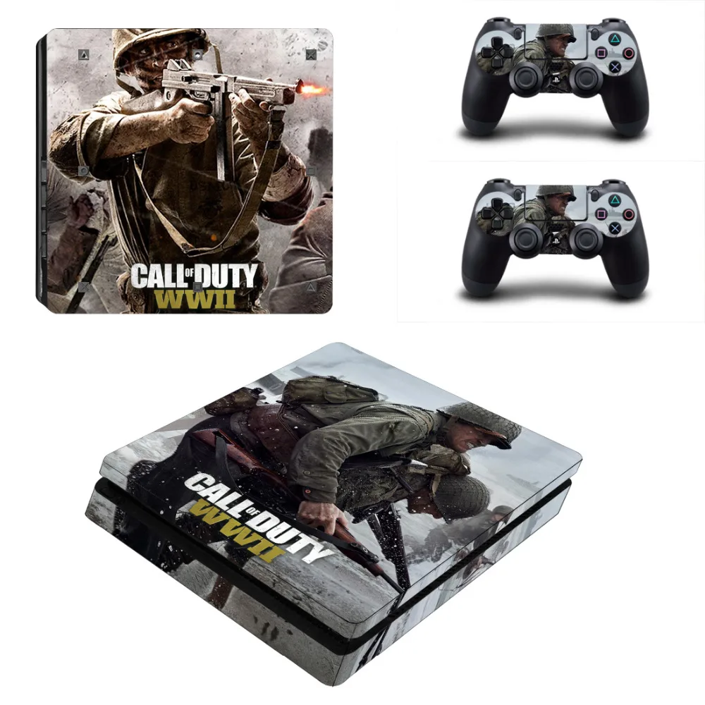 Call of Duty WWII Skin Sticker for PS4 Slim - ConsoleSkins.co