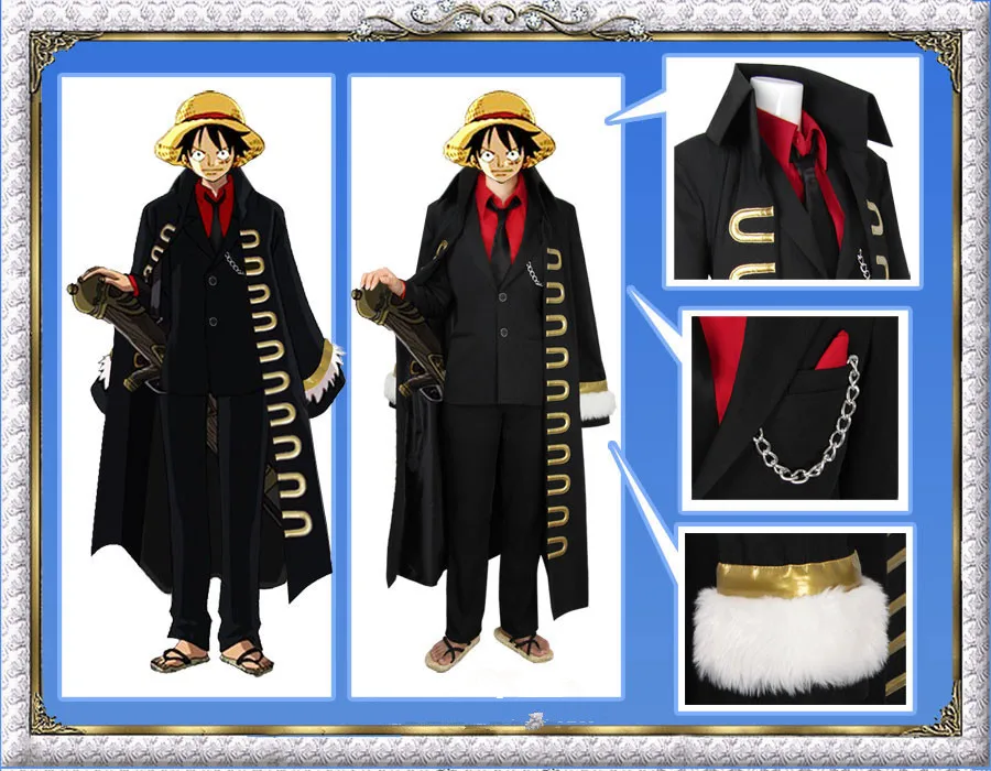Anime One Piece Monkey D Luffy Cosplay Costume - AllCosplay.com