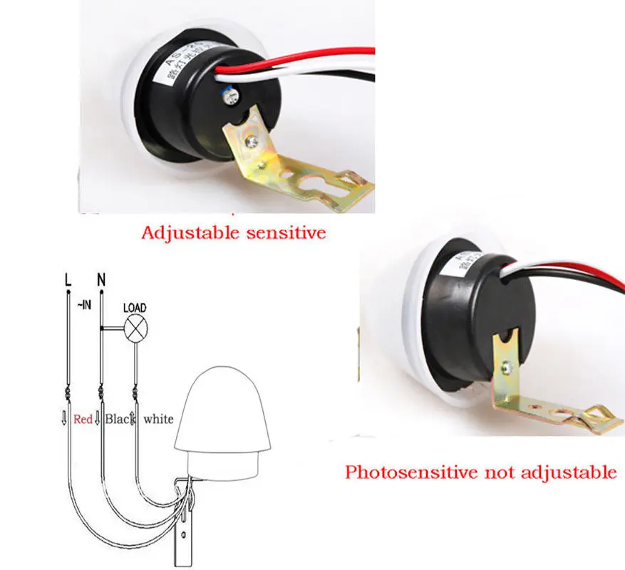 Adjustable sensitive, Waterproof Light Sensor Auto Operated Control ...