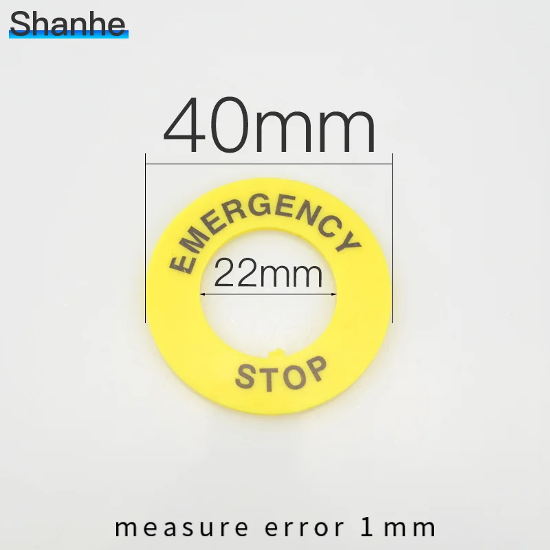 Switches 5PCS PANEL LABEL EMERGENCY STOP LABEL PLASTIC SIGN FOR ...