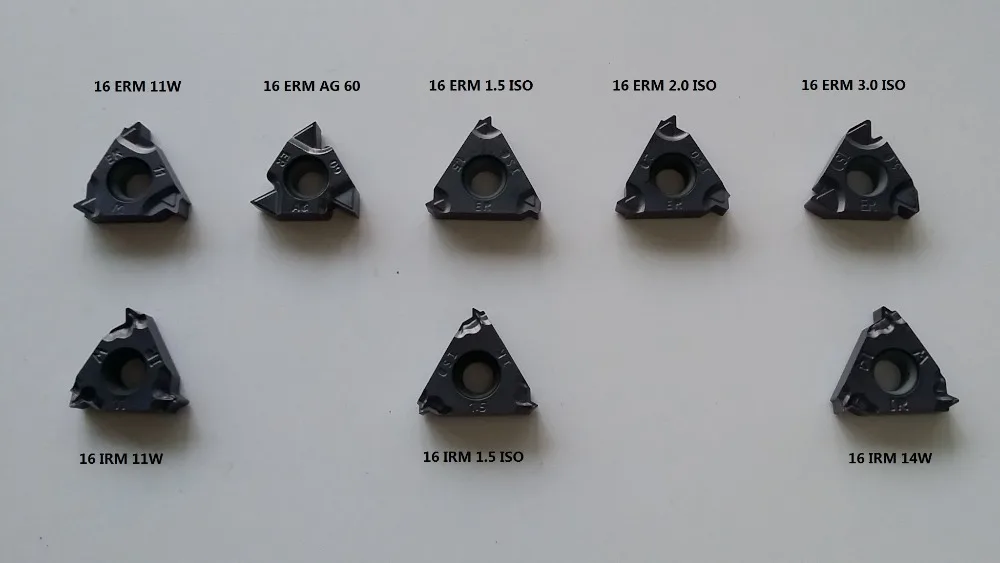 16 Erm 14 W Indexable Tungsten Carbide Threading Lathe Inserts For