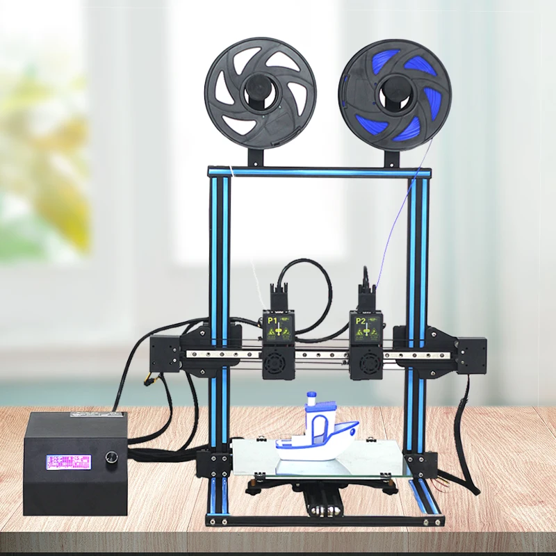 TL D3 Impresora 3D Two Color 3D Printer Dual Nozzles 300*300*400mm ...
