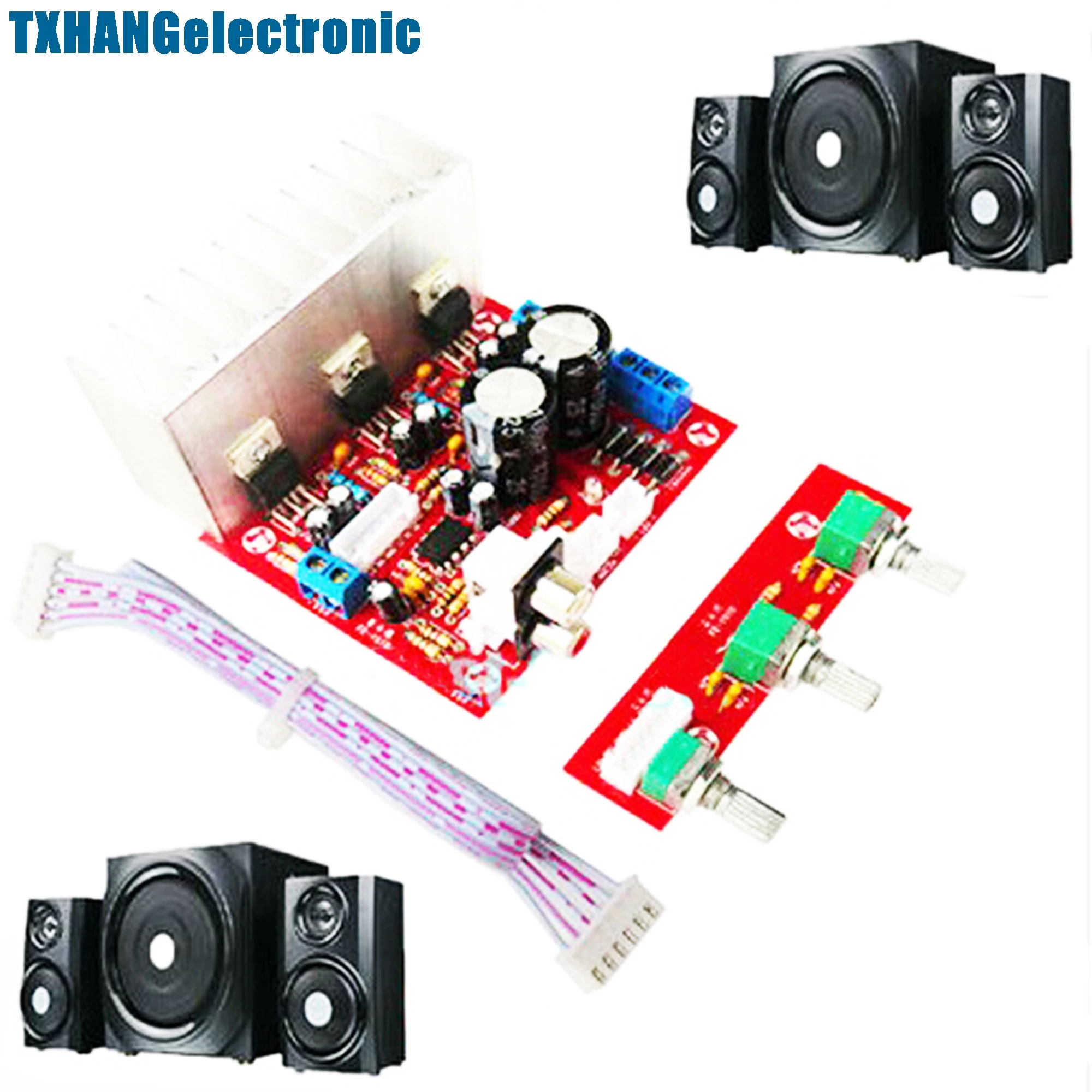 Tda2030a Super Bass 2.1 Power Amplifier Board 3 Sound Track Pc Speaker ...