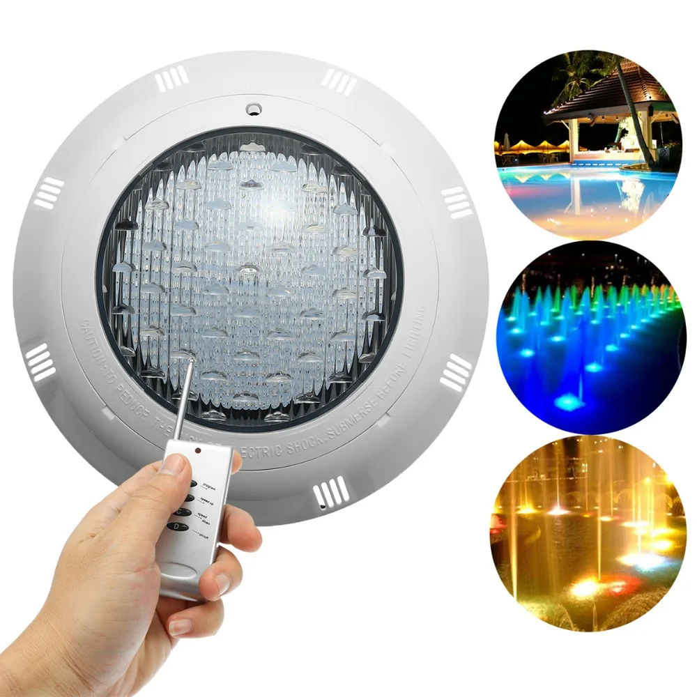 12V Swimming Pool Light Bulb RGB Remote Control Colourful LED Lighting ...