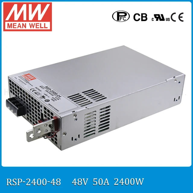 Mean Well RSP-2400-24 DC24V 2400Watt 100A UL Certification, 55% OFF