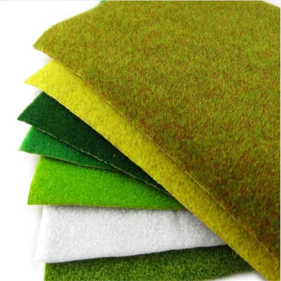50*50cm Landscape Grass Mat for Model Train building Paper Scenery ...