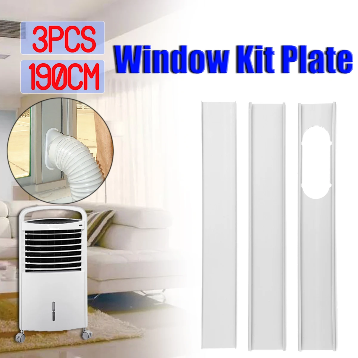 Universal Adjustable Window Sealing Plate Plywood Baffle Plywood Window ...