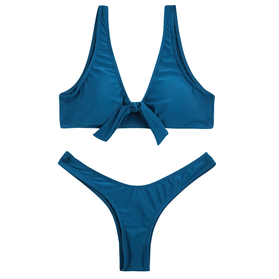 Suittop High Cut Brazilian Bikini Set Women Swimsuit Deep V Push Up