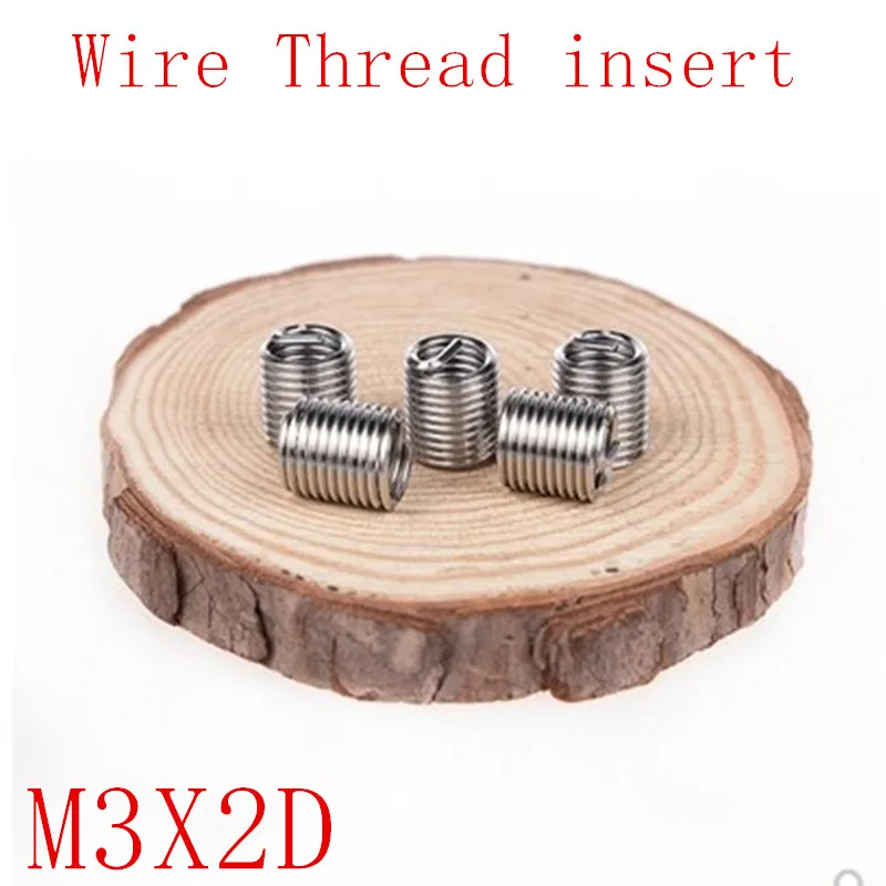 100Pcs-M3-2D-Stainless-Steel-Coiled-Wire-Helical-Screw-Thread-Inserts ...