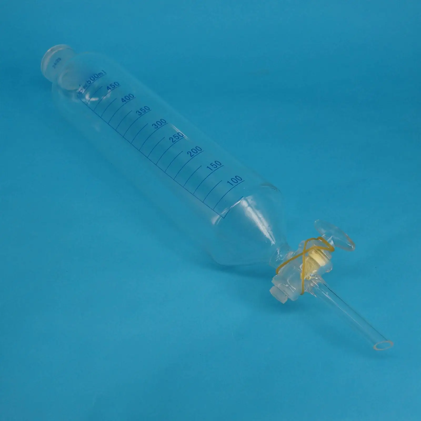 500ml Cylindrical Separatory Funnel with Stopper Borosilicate Glass ...