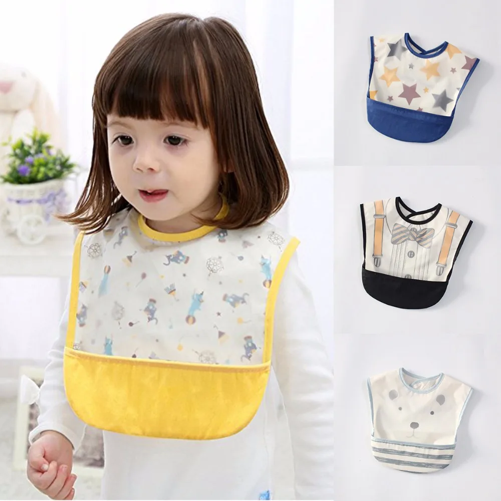 1PCS Newborn Baby Bibs Waterproof Bib Cartoon Baberos Bibs For Kids ...