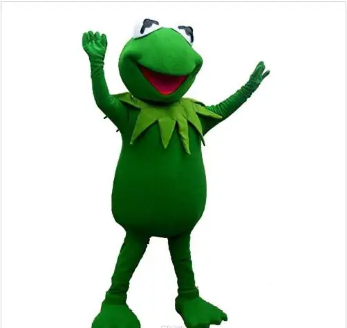 Kermit Frog Cartoon Mascot Costume - KawaiiMerch.com