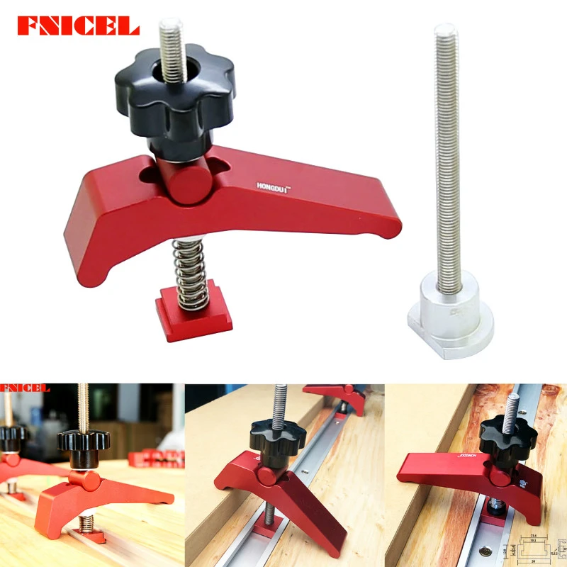 Durable Quick Acting Hold Down Clamp Adjustable Red Colour for ...