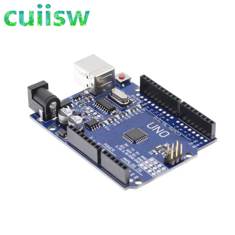 Cuiisw 1 шт. UNO R3 UNO R3 CH340G+ MEGA328P Чип 16 МГц для Arduino UNO ...