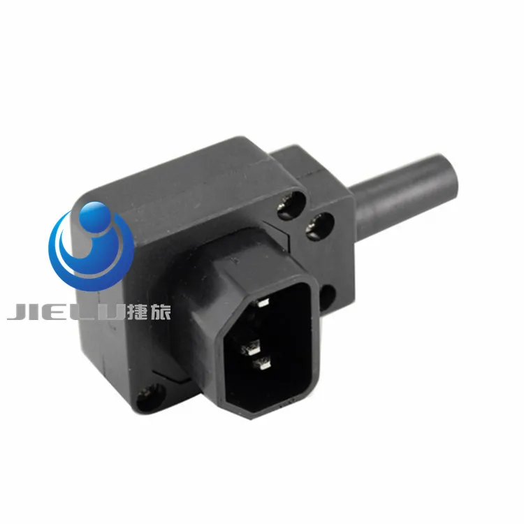 Por ángulo de IEC C14 Rewirable conector de enchufe AC 125 V 250 V C14 ...