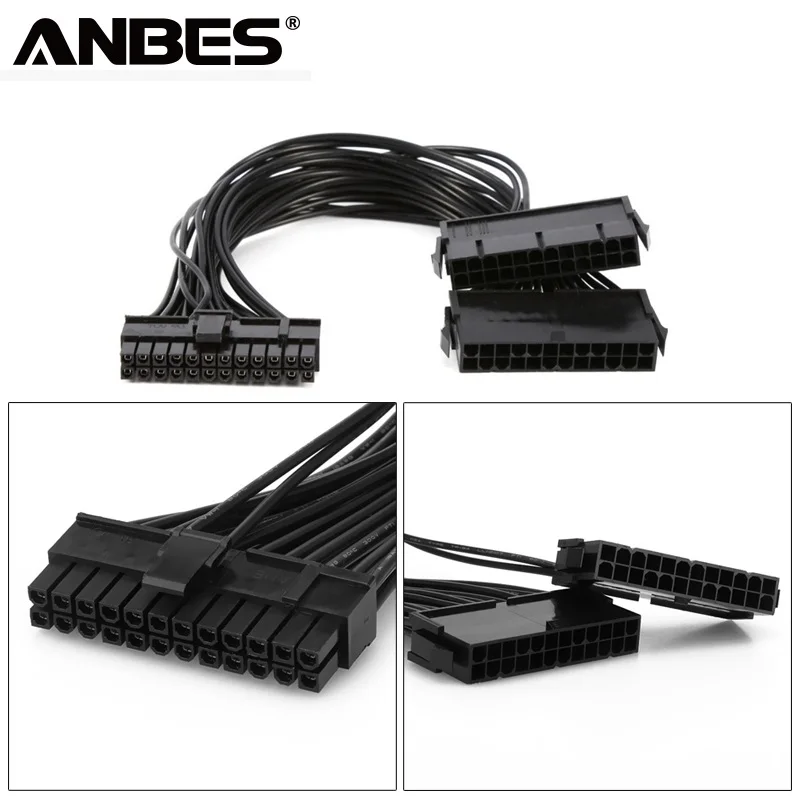 Aliexpress.com : Buy 24 Pin Dual PSU power Mine line Power Supply 30cm ...