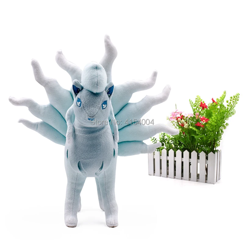 22 cm Anime Peluche Standing Toys Ice Alola Ninetales Stuffed Plush ...