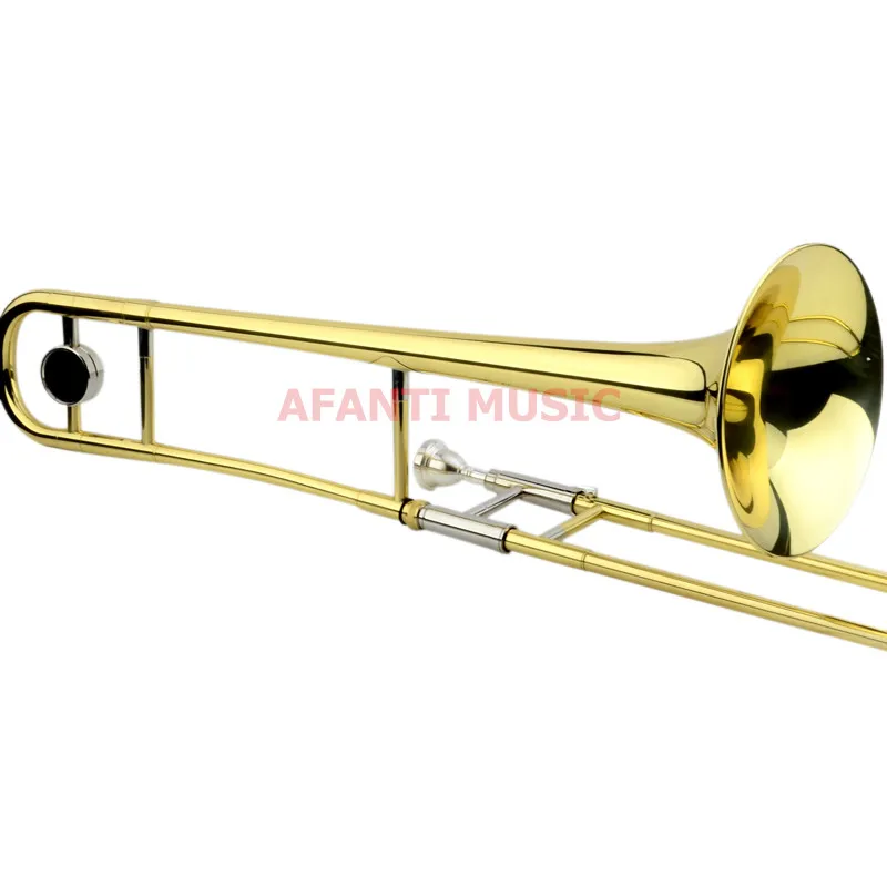 Afanti Music Bb Tone / Yellow Brass / Gold Finish Trombone (atb-1121 ...