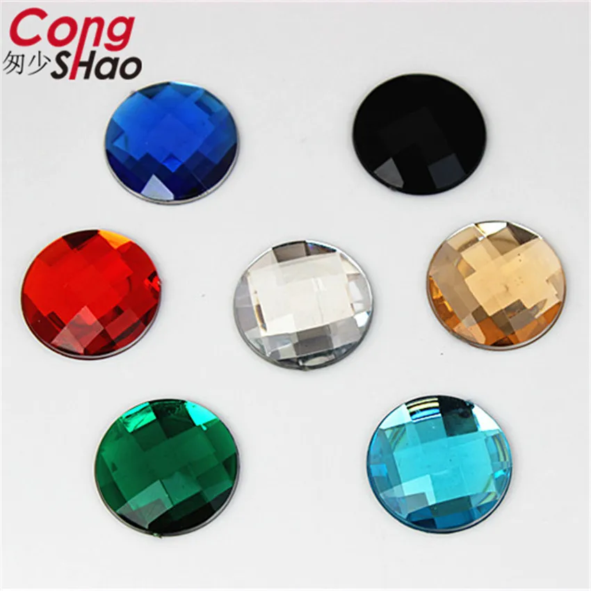 Cong-Shao-100pcs-18mm-Round-Acrylic-Rhinestones-trim-stones-and ...